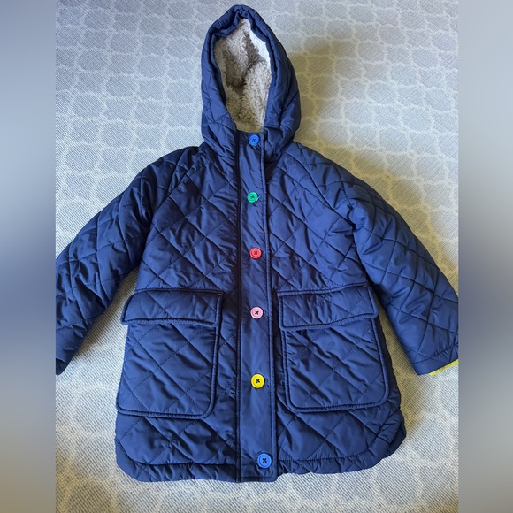 Mini Boden | Jackets & Coats | Boden Kids Quilted Jacket With Colorful ...